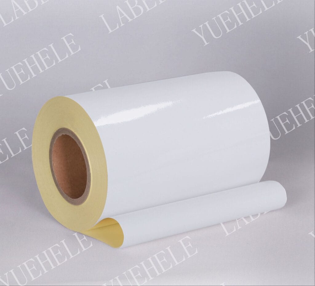 80gsm High-gloss paper/Hotmelt glue/90gsm Yellow siliconized paper ...